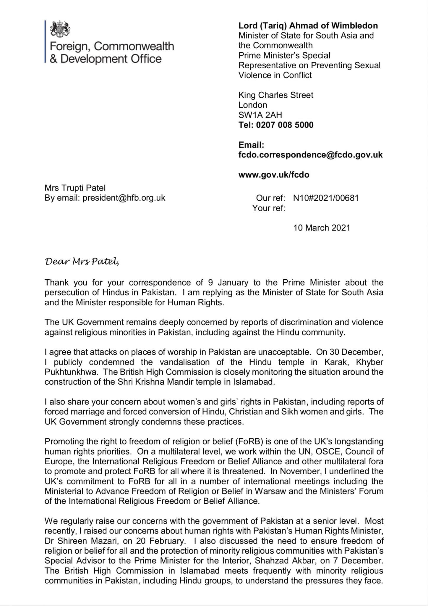 Persecution of Minorities in Pakistan - HFB